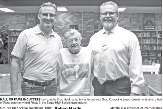 Six are Edgar Hall of Famers - Central Wisconsin News