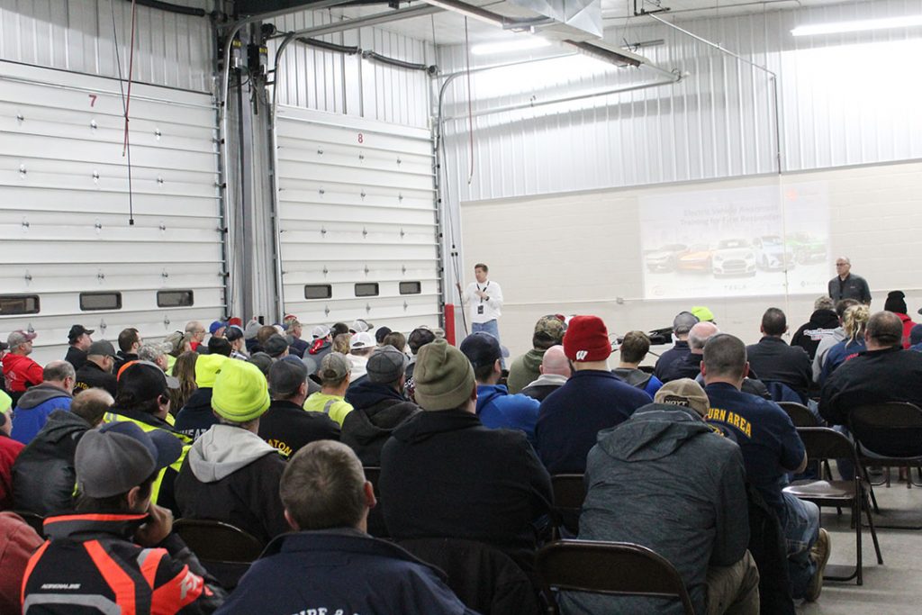 Firefighters turn eye to future with EV training - Central Wisconsin News