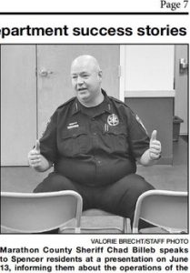 Marathon County sheriff introduces himself, shares department success ...